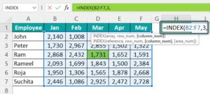Index Function In Excel Formula Examples How To Use