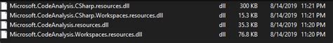 C How To Stop The Localized Microsoft CodeAnalysis Resources Dll Files From Getting