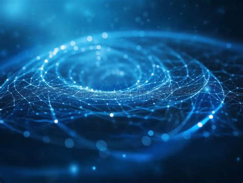 Abstract Blue Network With Glowing Nodes Stock Image Image Of Modern Pattern 320481245