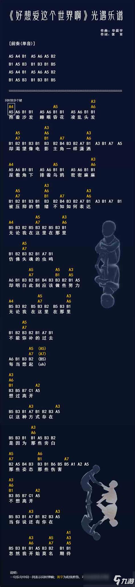 光遇溯和弦谱 溯简 光遇大鱼完整曲 大山谷图库