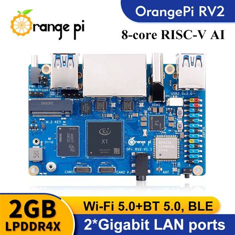 【in Stock】orange Pi Rv2 2gb Ram Risc V Ai Development Board 2 Tops Npu