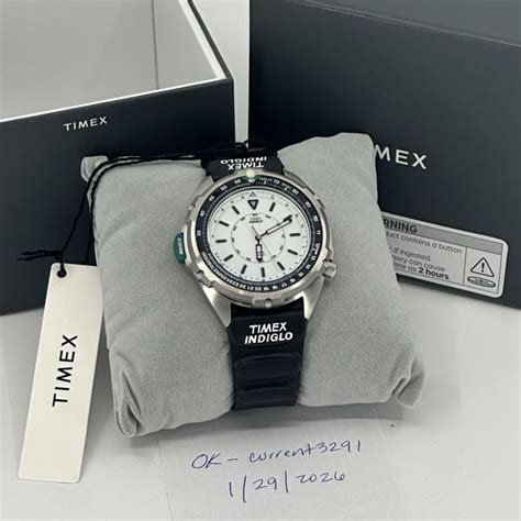 Timex 1995 Intrepid Reissue 46mm Stainless Steel Mens Watch Tw2y05800