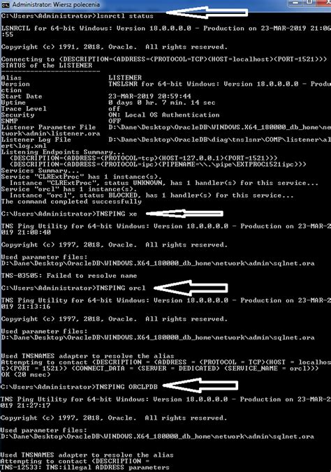 Oracle Błąd Połączenia Ora 12528 Tns Listener All Appropriate Instances Are Blocking New