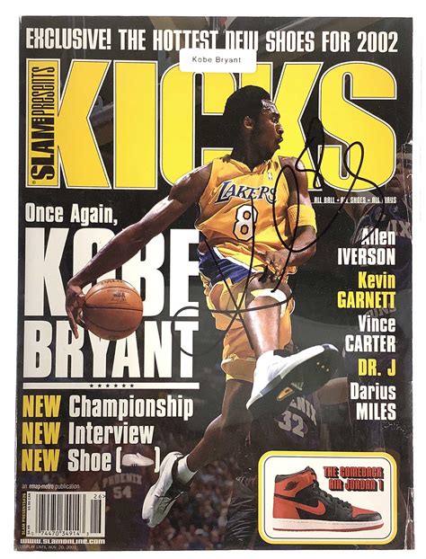 Lot Kobe Bryant Autographed Kicks Magazine