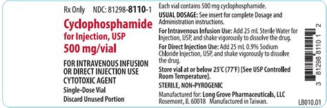 Dailymed Cyclophosphamide Injection Powder For Solution