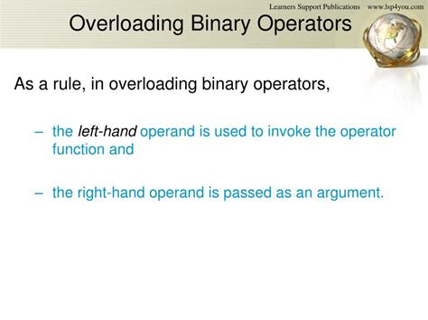Ppt Operator Overloading And Type Conversions Powerpoint Presentation