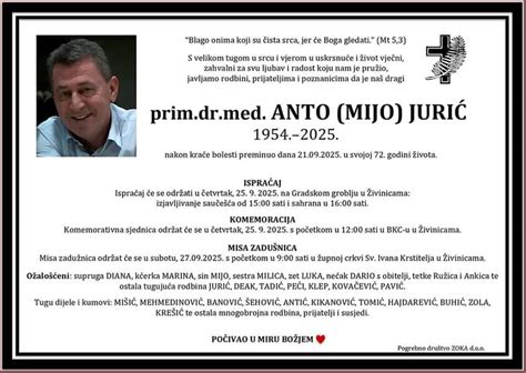 In Memoriam Dr Anto Mije JuriĆ Tuzla Lve
