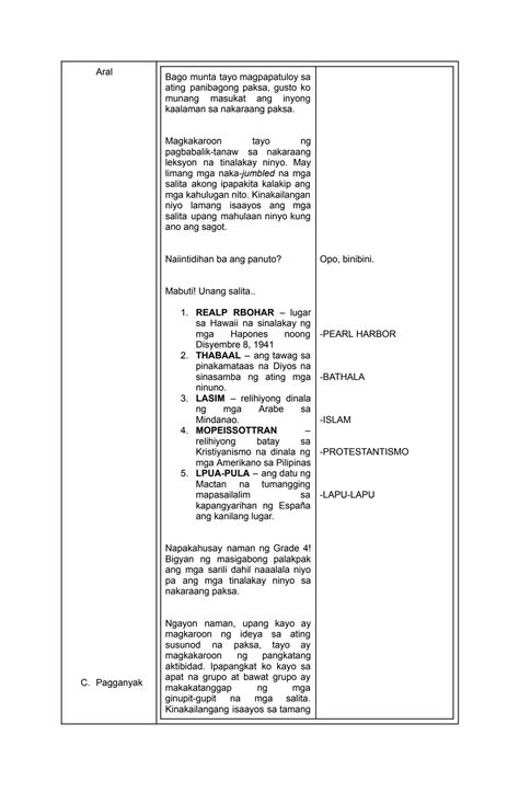 Lesson Plan Araling Panlipunan Hot Sex Picture My Xxx Hot Girl