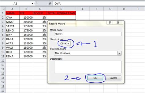 cara menggunakan microsoft excel makro ope opeland