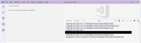 No Source Control Providers Registered · Issue 61494 · Microsoft