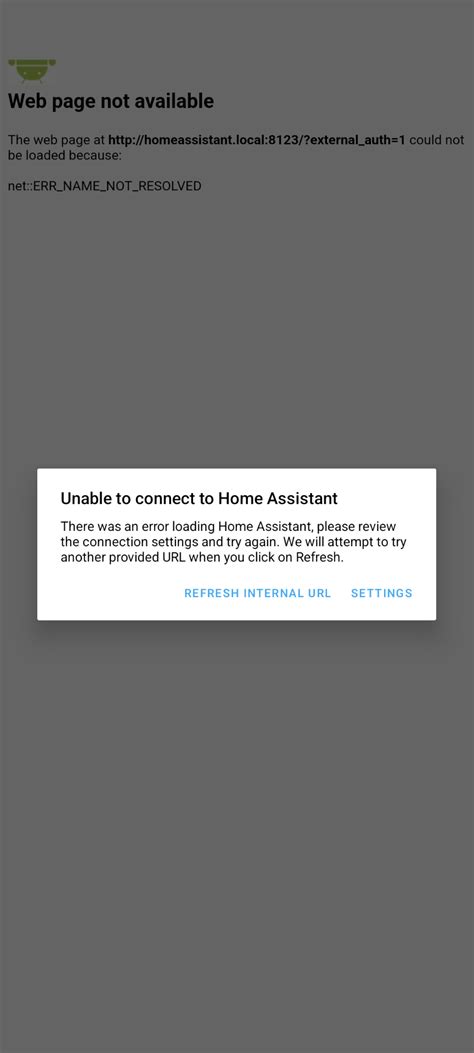Companion App Sporadically Cant Connect To Server Home Assistant Companion For Android Home