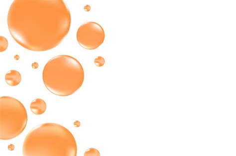 빛나는 액체 캐러멜 색상 3d 거품 또는 투명한 배경에 격리 된 유체 방울 미용 미용 과학 스킨 케어 분자 개념을위한 미적 구성 갈색에 대한 스톡 벡터 아트 및 기타 이미지