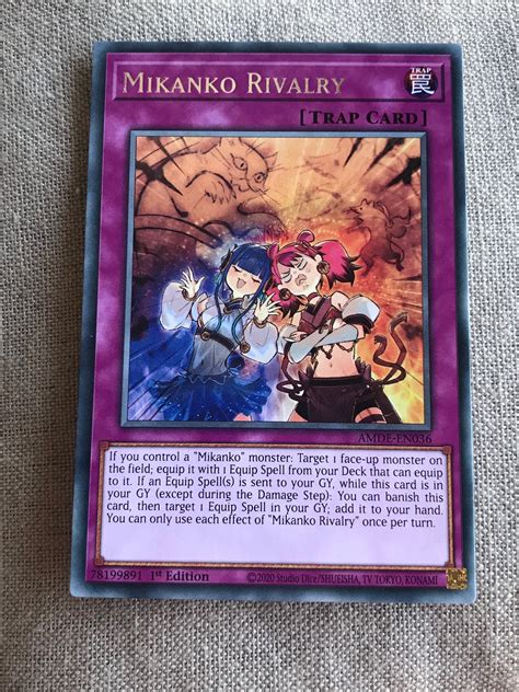 Yu Gi Oh Mikanko Rivalry Amde En036 Rare Yugioh Köp På Tradera