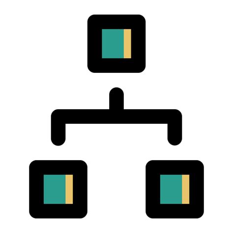 Hierarchy Generic Outline Color Icon