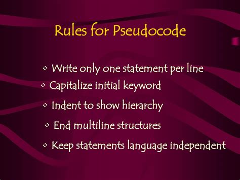 Pseudocode An Introduction Ppt Download