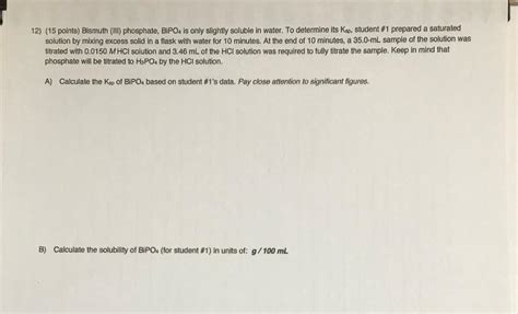 12 15 Points Bismuth Ii Phosphate Bipo4 Is Only