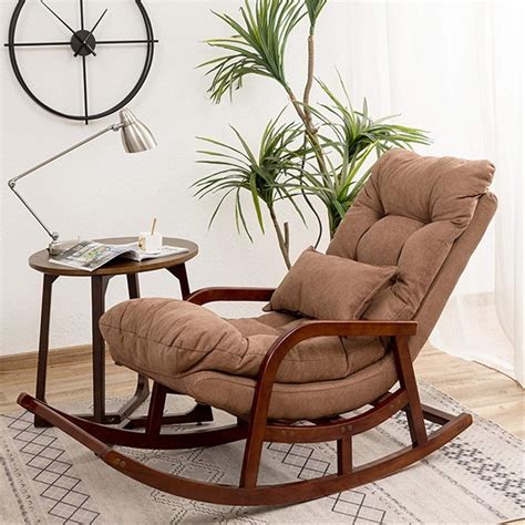 Ocio Sillas Mecedoras Balcón Mecedora Sillón Reclinable Para Adultos
