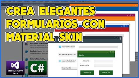 Vaidrollteam Formularios Con Material Skin En C Visual Studio