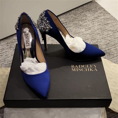Badgley Mischka Shoes Badgley Mischka Blue Heels Poshmark