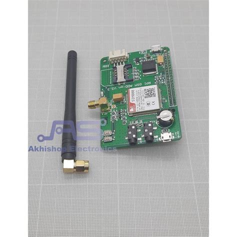 Jual Raspberry Pi Sim800 Gsm Gprs Add On V20 Module Shield For Rpi