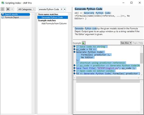 Solved Jmp Pro 15 Generate Python Code From Journal Jmp User Community