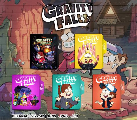 Gravity Falls 2012 2016 Folder Pack By Bexanao On Deviantart