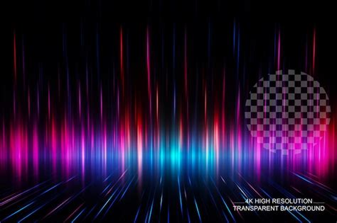 Premium Psd Animation Technology With Multicolored Light Vertical