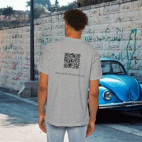 Qr Code Design T Shirt Etsy