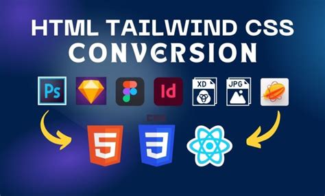 Convert Psd To Html Figma To Html Xd To Html With Tailwind Css By Rokon