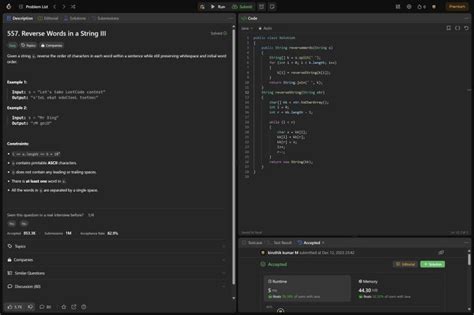 Kiruthik Kumar On Linkedin 100daysofcode Leetcodejava