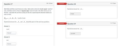 Solved 3 8 3 8 Pts 0 7 5 Pts Question 17 Question 18 Chegg Com