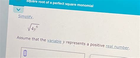 Solved Square Root Of A Perfect Square