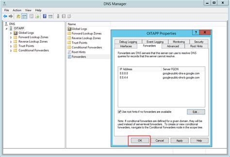 Configure DNS Forwarders In Windows Server R