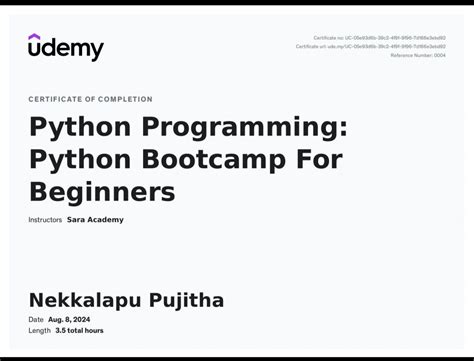 pujitha nekkalapu on linkedin python programming udemy techskills