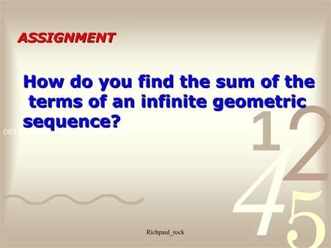 Finite Geometric Series Ppt