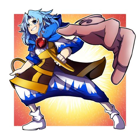 Safebooru 1boy 1girl Bangs Blue Eyes Blue Hair Dress Full Body Grin