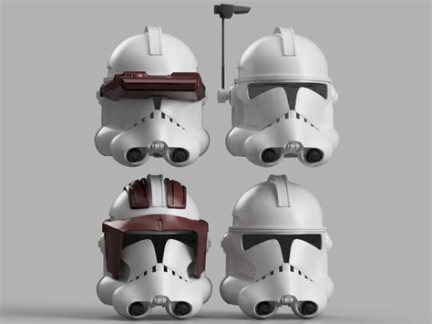 🪖 Grunt Heavy Specialist Officer Clone Trooper Helmet Battlefront2 Bf2