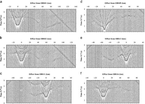 Recorded Seismic Sections Corresponding To The Vertical Component Of