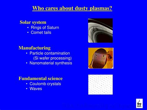 Ppt Optically Excited Waves In 3d Dusty Plasmas Powerpoint