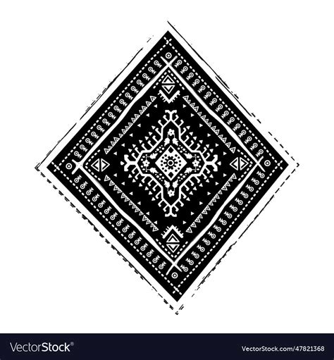 Ethnic Geo Seamless Pattern Royalty Free Vector Image