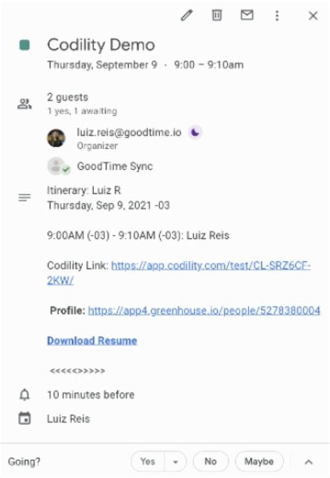 Codility Goodtime Integration Guide Goodtime Support