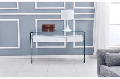 Консоль Kamila прозрачная / белая — купить в Москве по цене 44 300 руб.