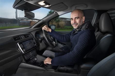 Manchester City Boss Pep Guardiola Is Passionate About His Nissan Leaf