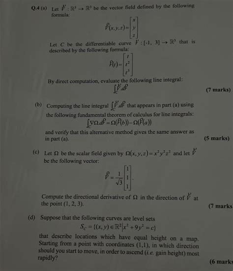 solved q 4 a let ∀ r3→r3 be the vector field defined by
