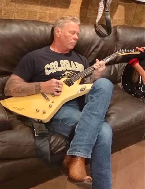 James Hetfield With His Original 1984 “so What” Gibson Explorer James