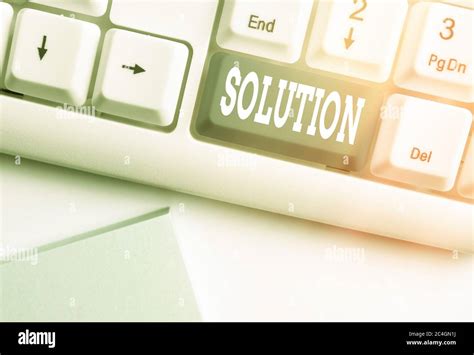 Conceptual Hand Writing Showing Solution Concept Meaning The Ways To Solve A Problem Or Tackle