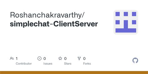 Github Roshanchakravarthysimplechat Clientserver