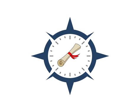 Modern Compass With Map Scroll Inside 6961128 Vector Art At Vecteezy