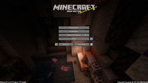 Minecraft Caves And Cliffs Part I Main Menu Panorama With Shaders Minecraft Texture Pack