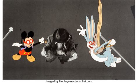 Who Framed Roger Rabbit Mickey Mouse And Bugs Bunny Production Cel